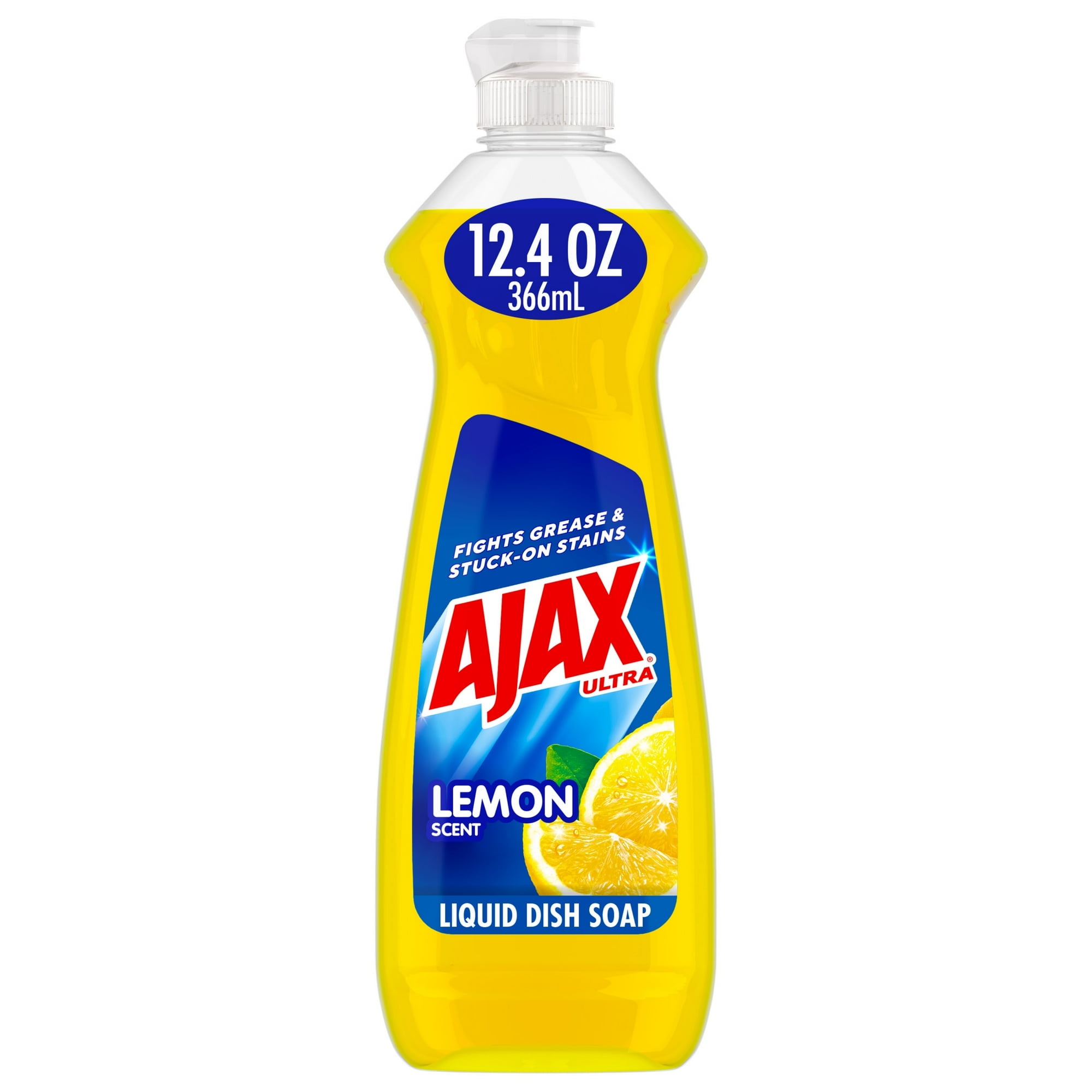 Ajax Ultra Super Degreaser Liquid Dish Soap, Lemon, 12.4 Oz, 2 Pack ...