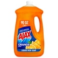 Ajax Ultra Triple Action Dishwashing Liquid Dish Soap, Orange Scent, 90 ...