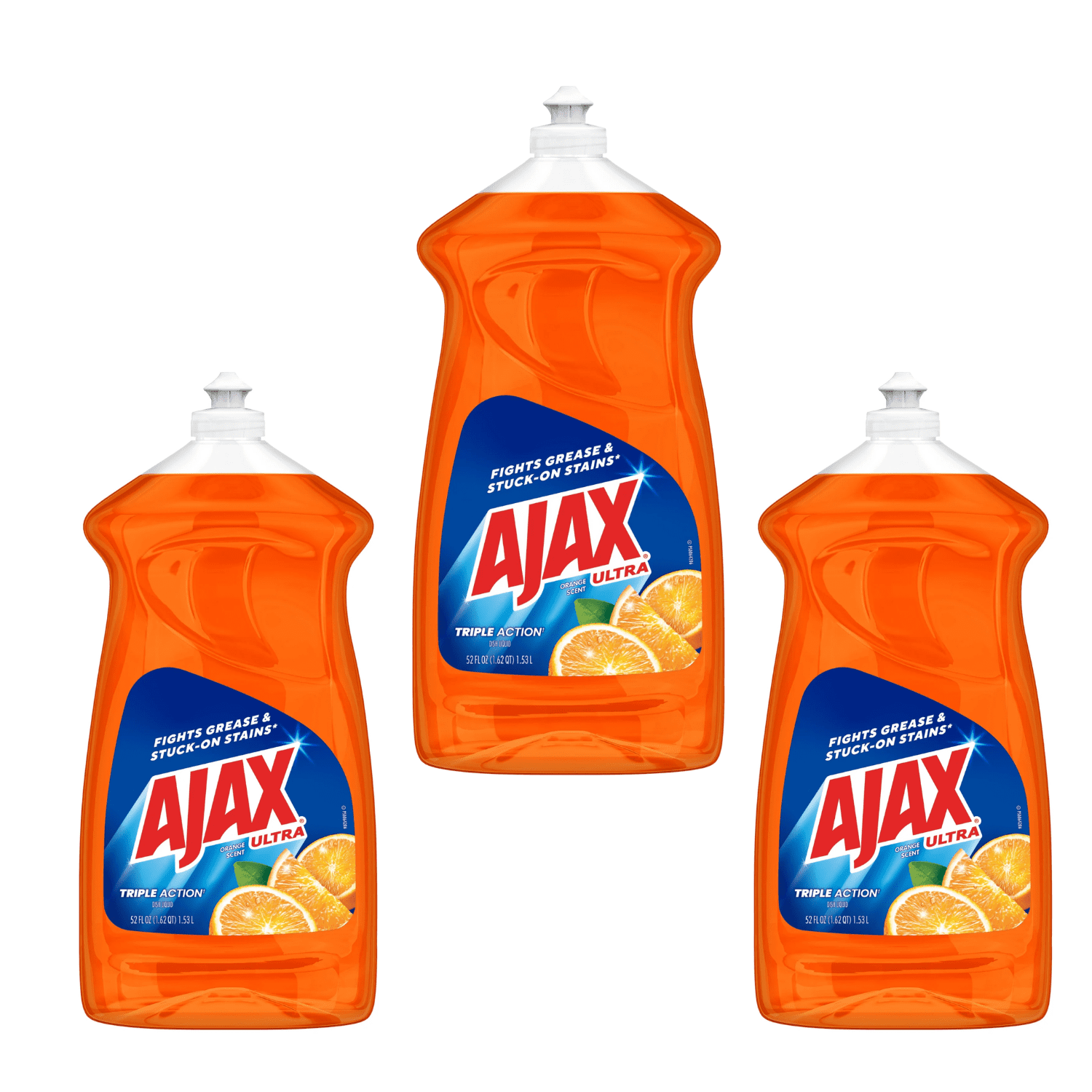 Ajax Ultra Triple Action Orange Dish Liquid (52 fl oz x 3 ) - 3 Pack ...