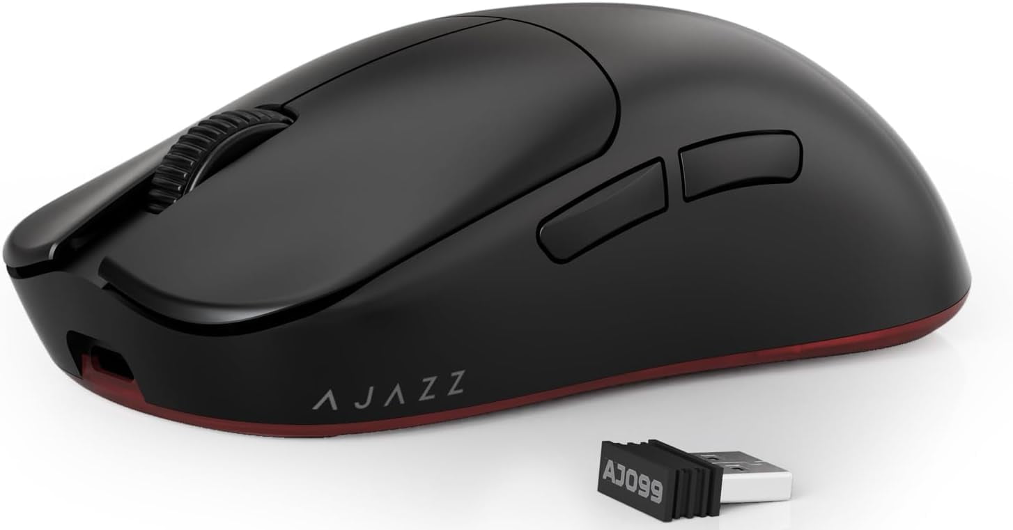 Ajazz AJ099 Superlight Wireless Gaming Mouse, Ergonomic 54g Ultra ...