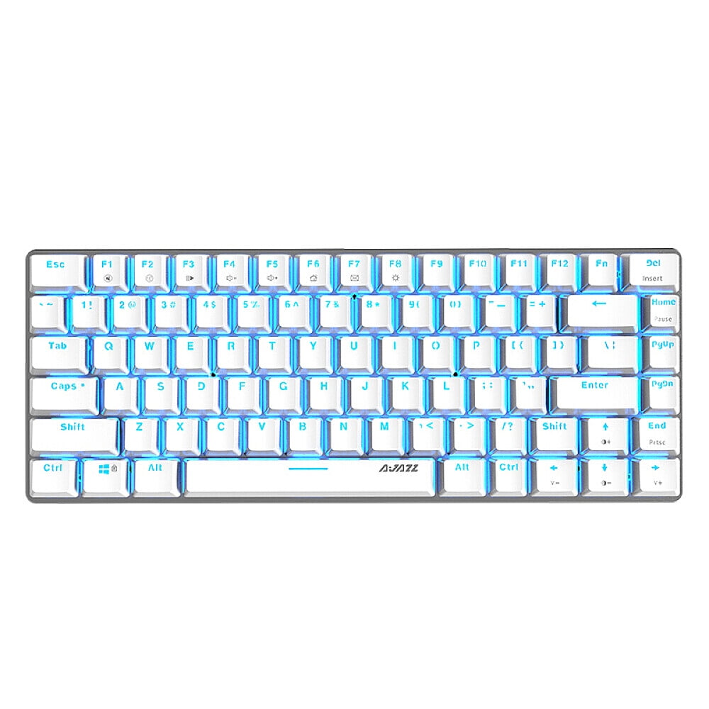 Ajazz AK33 82 Keys USB Wired Mechanical Keyboard Monochromatic ...
