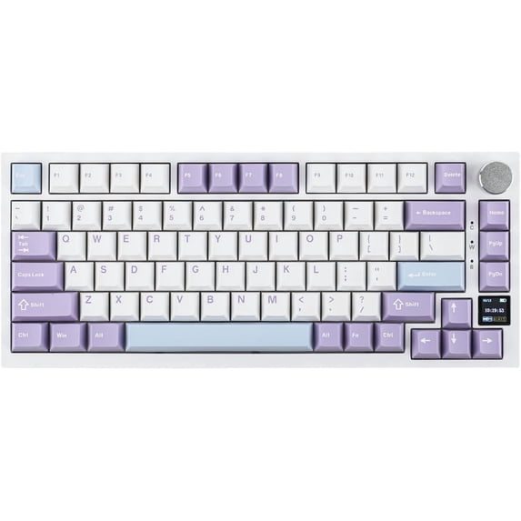 Ajazz AK820 75% Mechanical Keyboard with TFT Display&Knob, Gasket ...