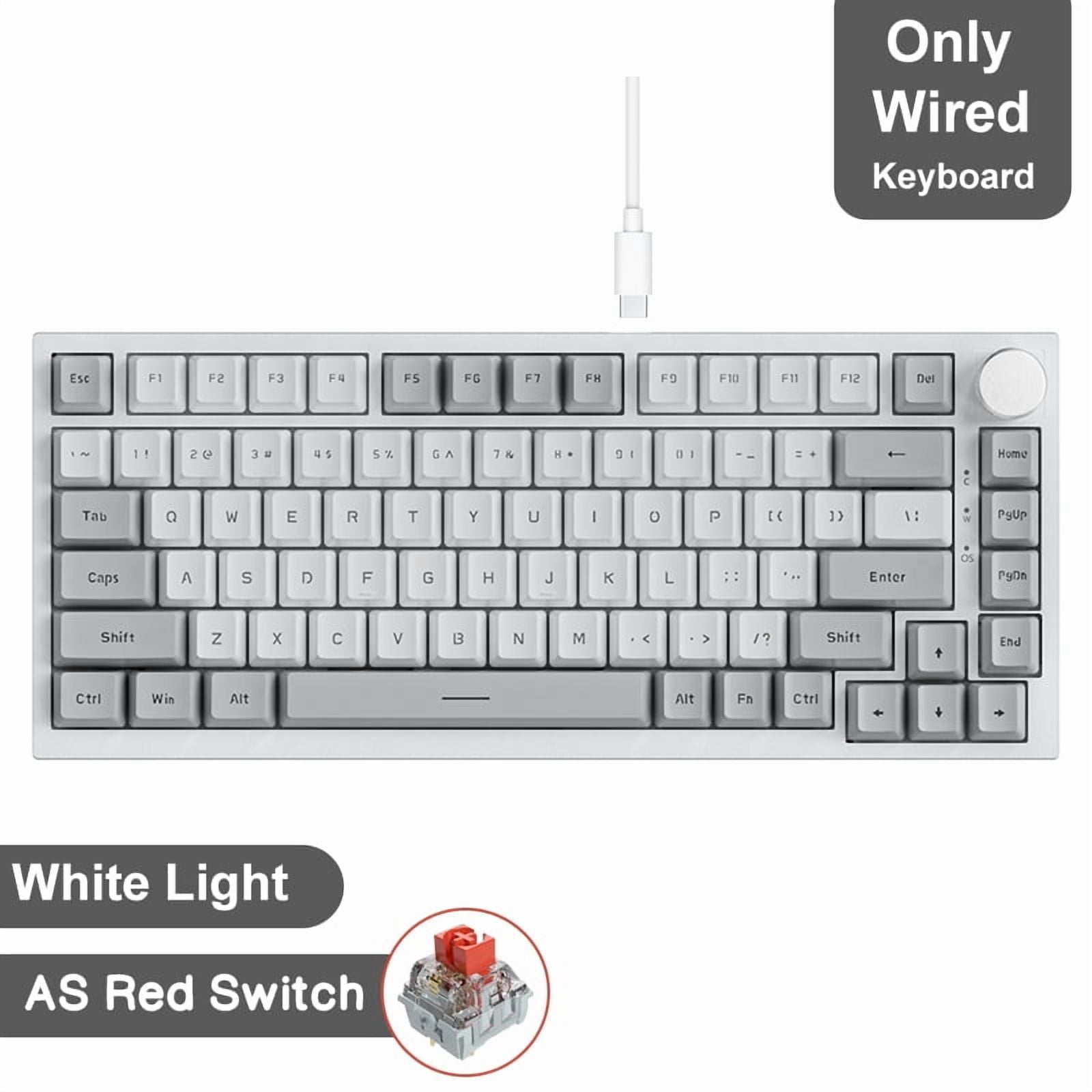 Ajazz AK820/AK820Pro Gaming Mechanical Keyboard Bluetooth 5.1/Wireless ...