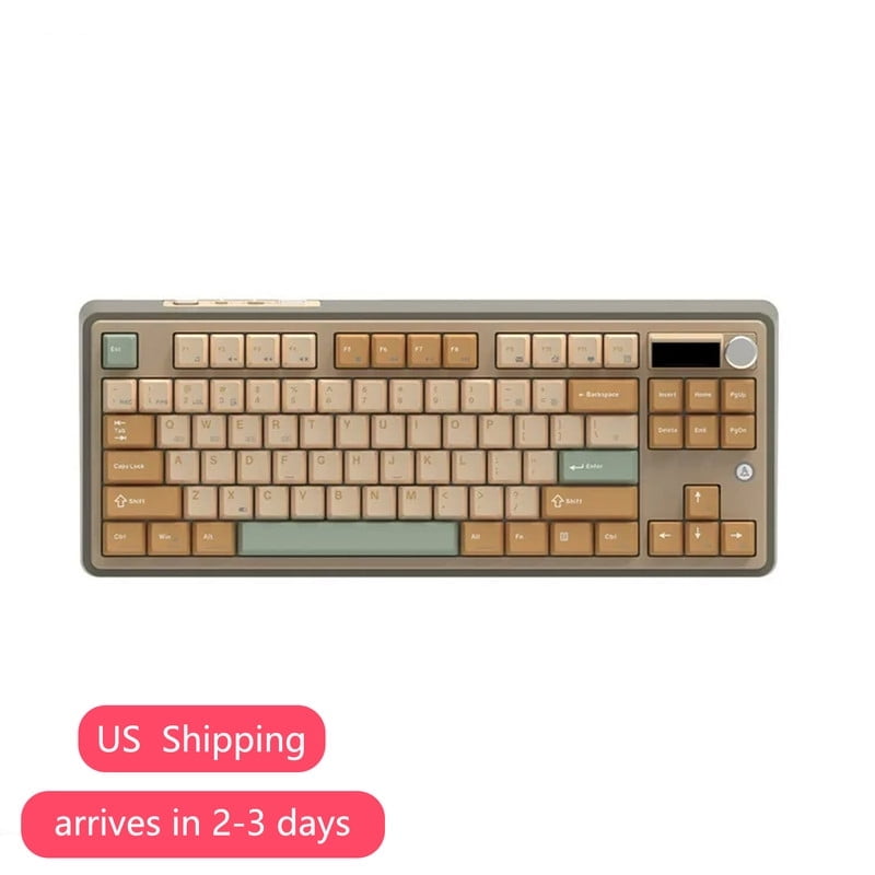 Ajazz AK870 87 Keys Gasket-Mounted Wireless Gaming Keyboard with Hot ...