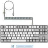 Ajazz AK873 Wired Hot Swappable Mechanical Keyboard, Coiled Cable, 22 ...