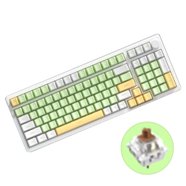 Ajazz AK873 Wired Hot Swappable Mechanical Keyboard, Coiled Cable, 22 ...