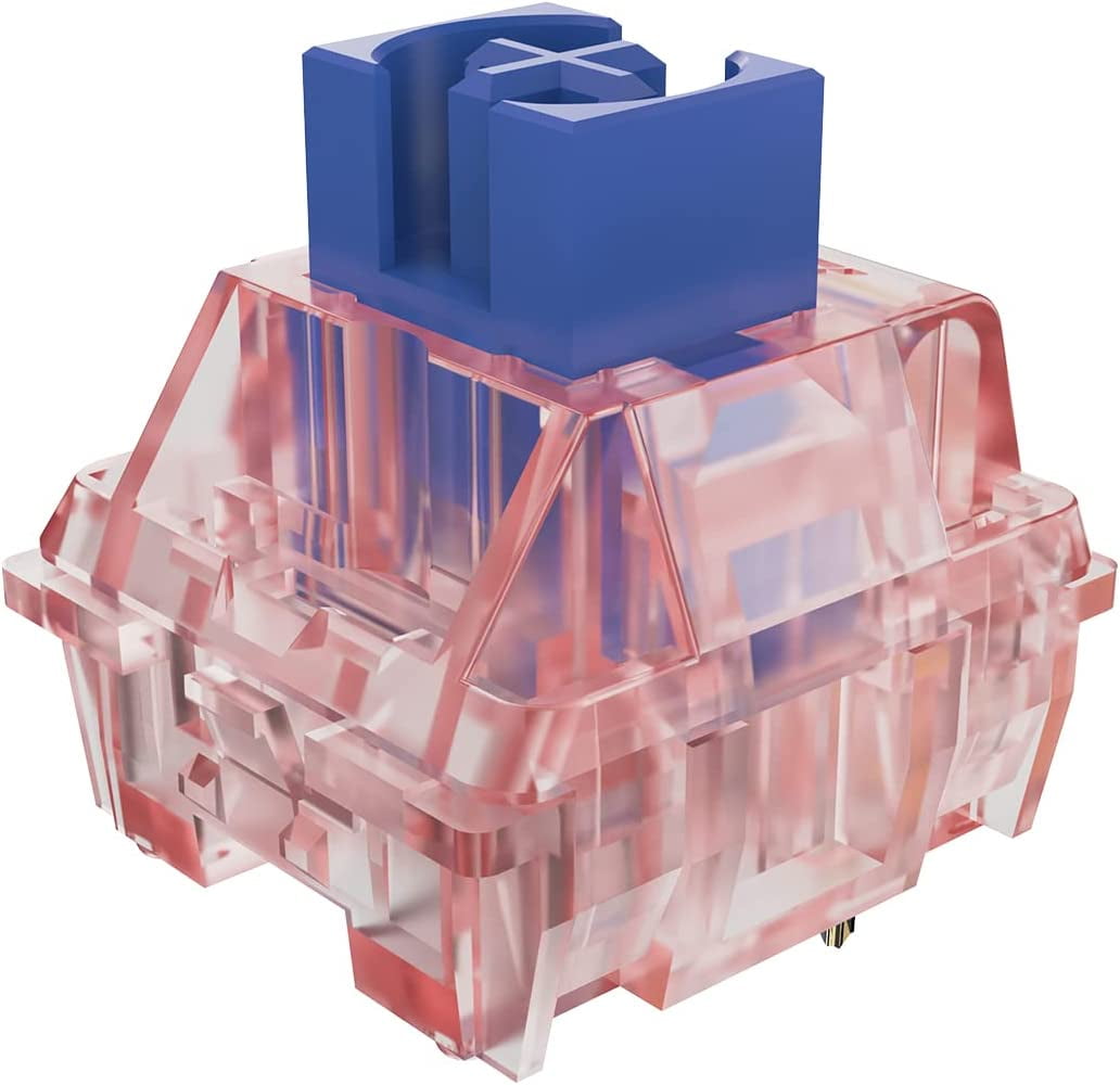Ajazz AS Coral Pink Pre-Lubed Ultralight Linear Switches for Mechanical ...