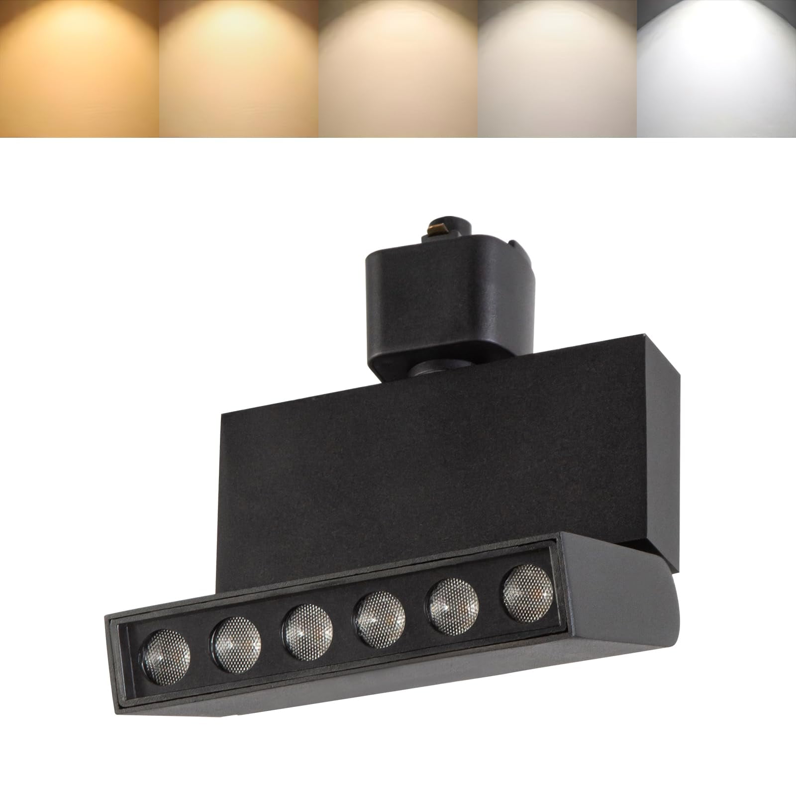 Ajbvp LED H Track Lighting Heads 12W Dimmable,5CCT/2700K/3000K/3500k ...