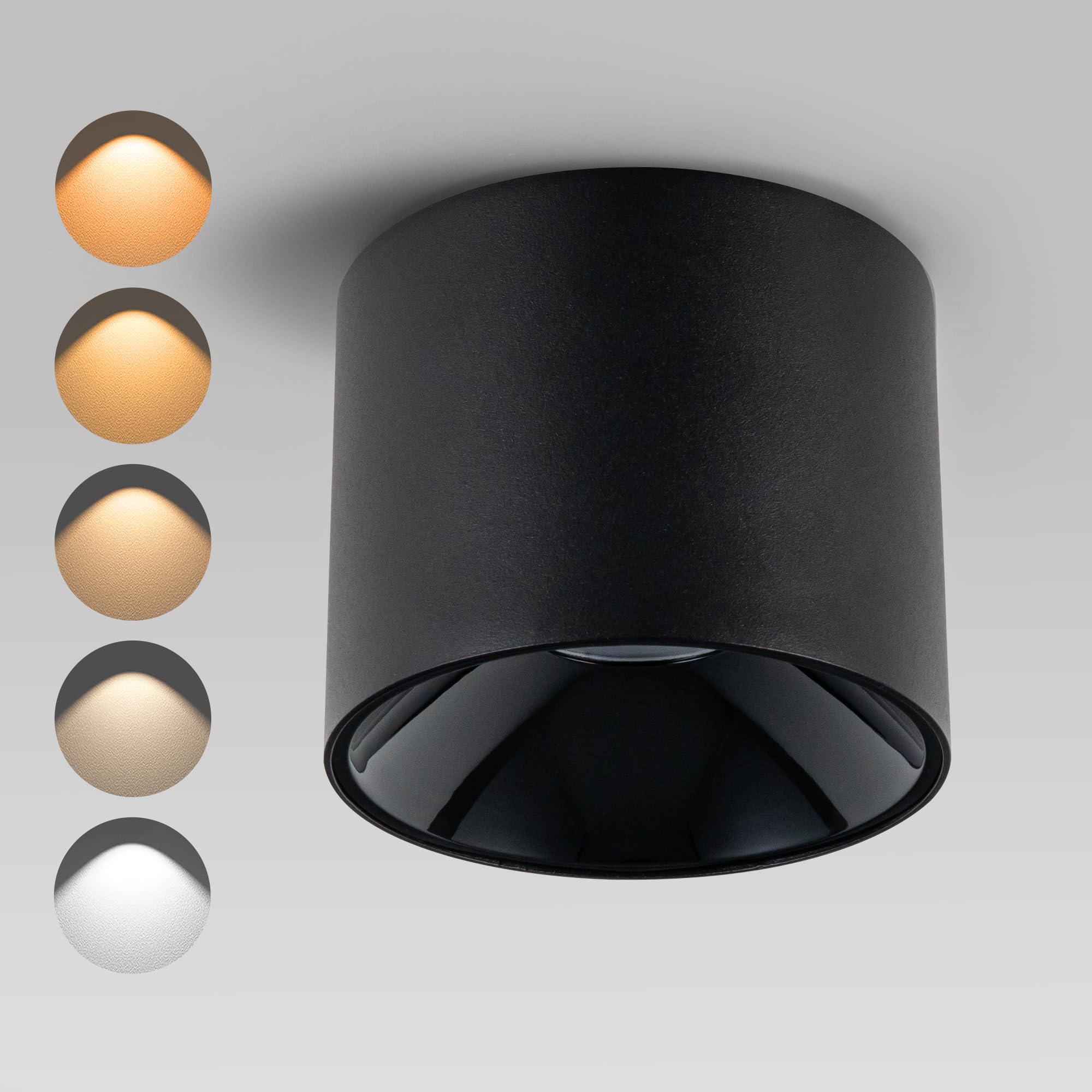 Ajbvp Modern LED Ceiling Spotlight 5CCT 4.72 inches 18W Dimmable ...