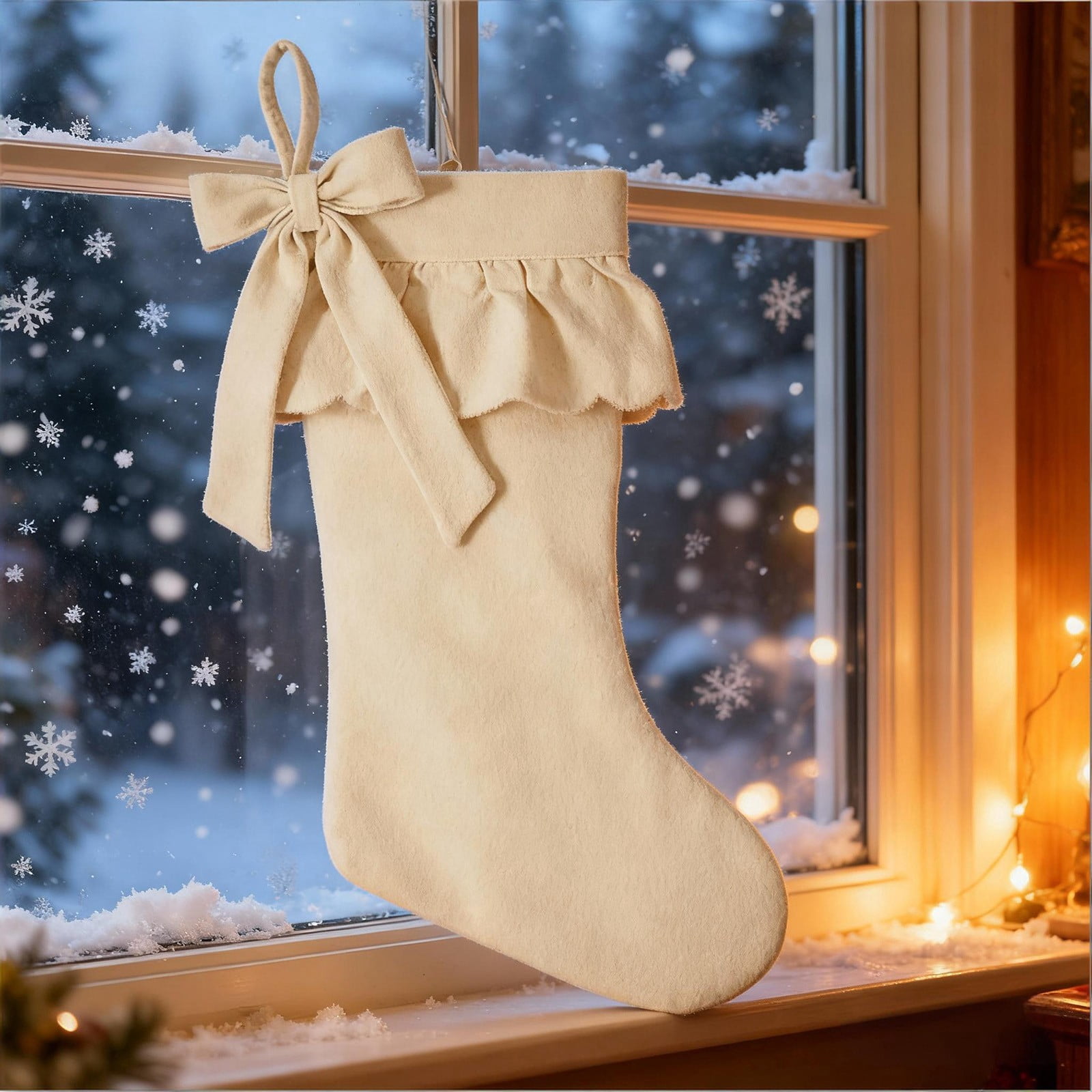 Ajhhao 21 Inches Velvet Christmas Stockings, Velvet Christmas Ornaments ...