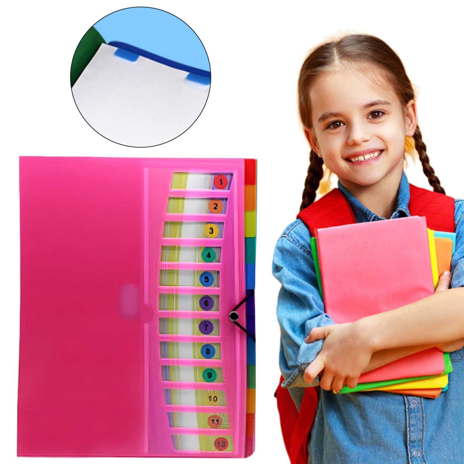 Ajhhao Expanding File Folder, Letter Size Accordion File Organizer ...