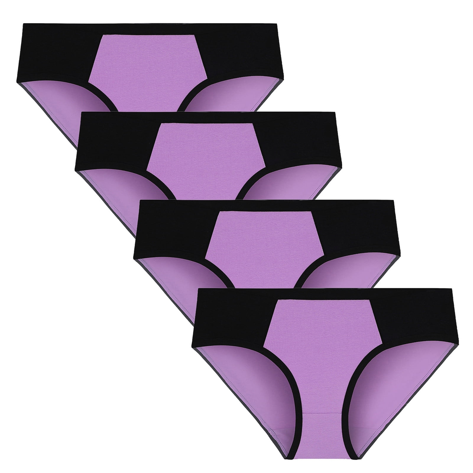 Ajhsaklt Plus Size Lingerie Women Solid Color Patchwork Briefs Panties ...