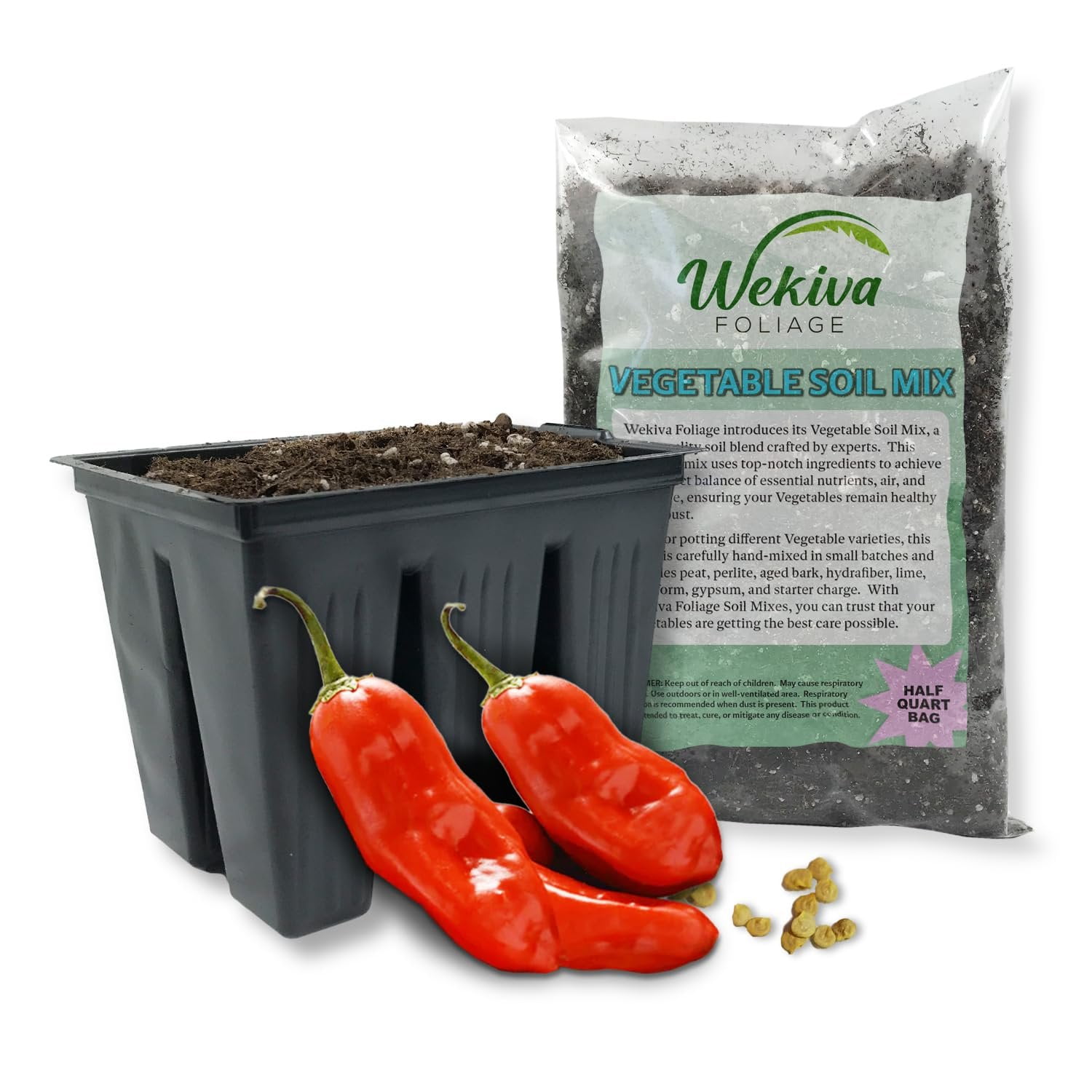 Aji Rico Pepper Seed Starter Kit - Pepper Seeds with Liner Tray and ...