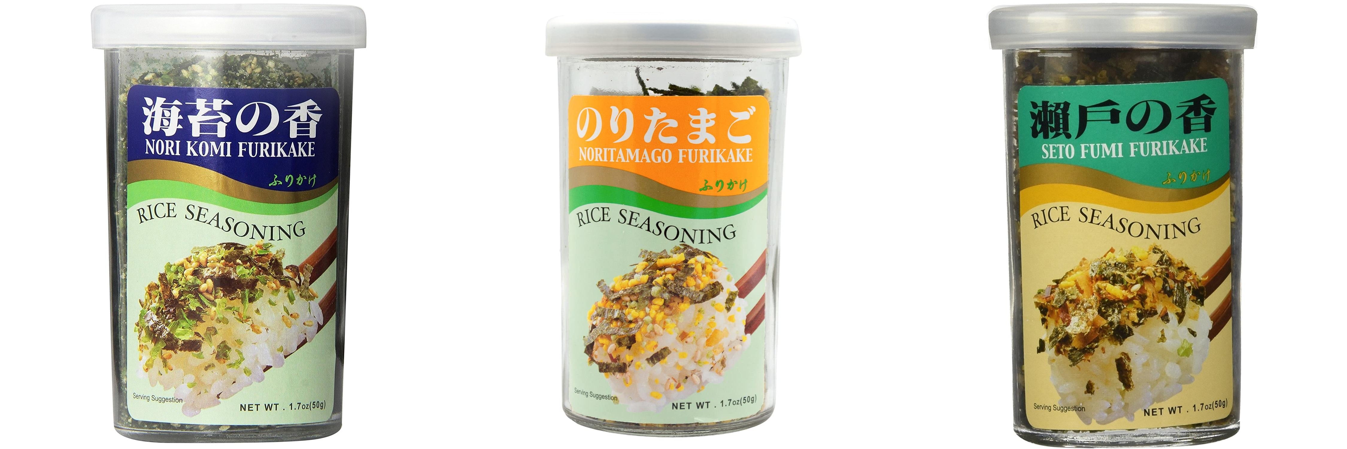 Ajishima JFC Rice Seasoning Fumi Furikake 3 Flavor Mixed Bundle (Nori ...