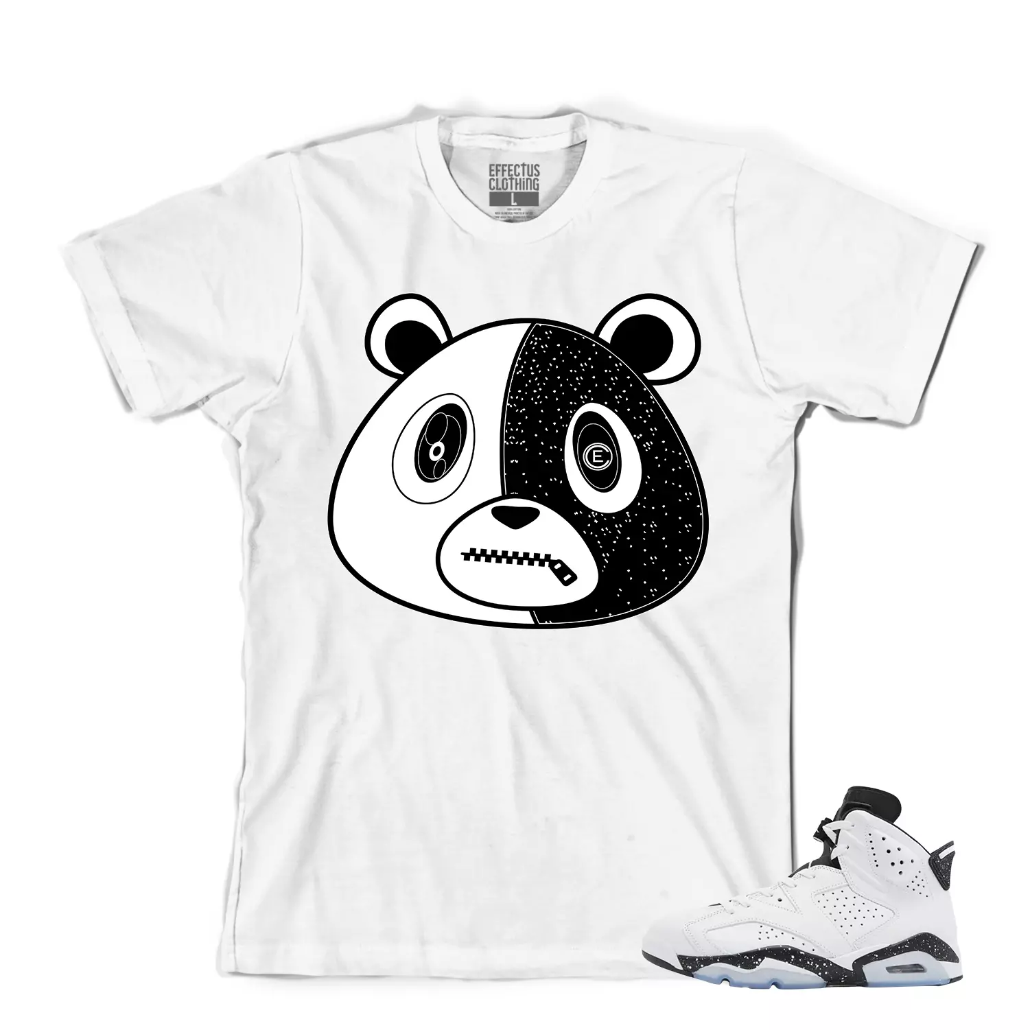 Tee To Match Air Jordan Retro 6 Reverse Oreo Sneakers. E Bear Reverse ...