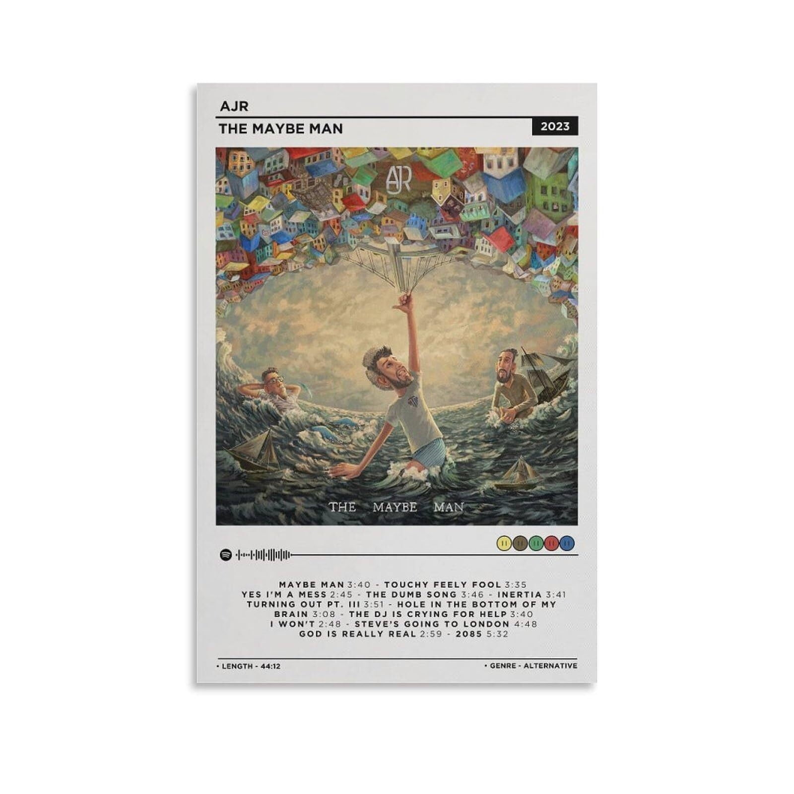 Ajr The Maybe Man 1 Canvas Poster Wall Decorative Art Painting Living ...