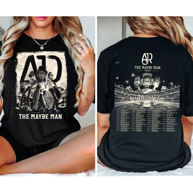 Ajr The Maybe Man Tour 2024 Two-Sided Shirt, Ajr Band Fan Shirt, Ajr ...