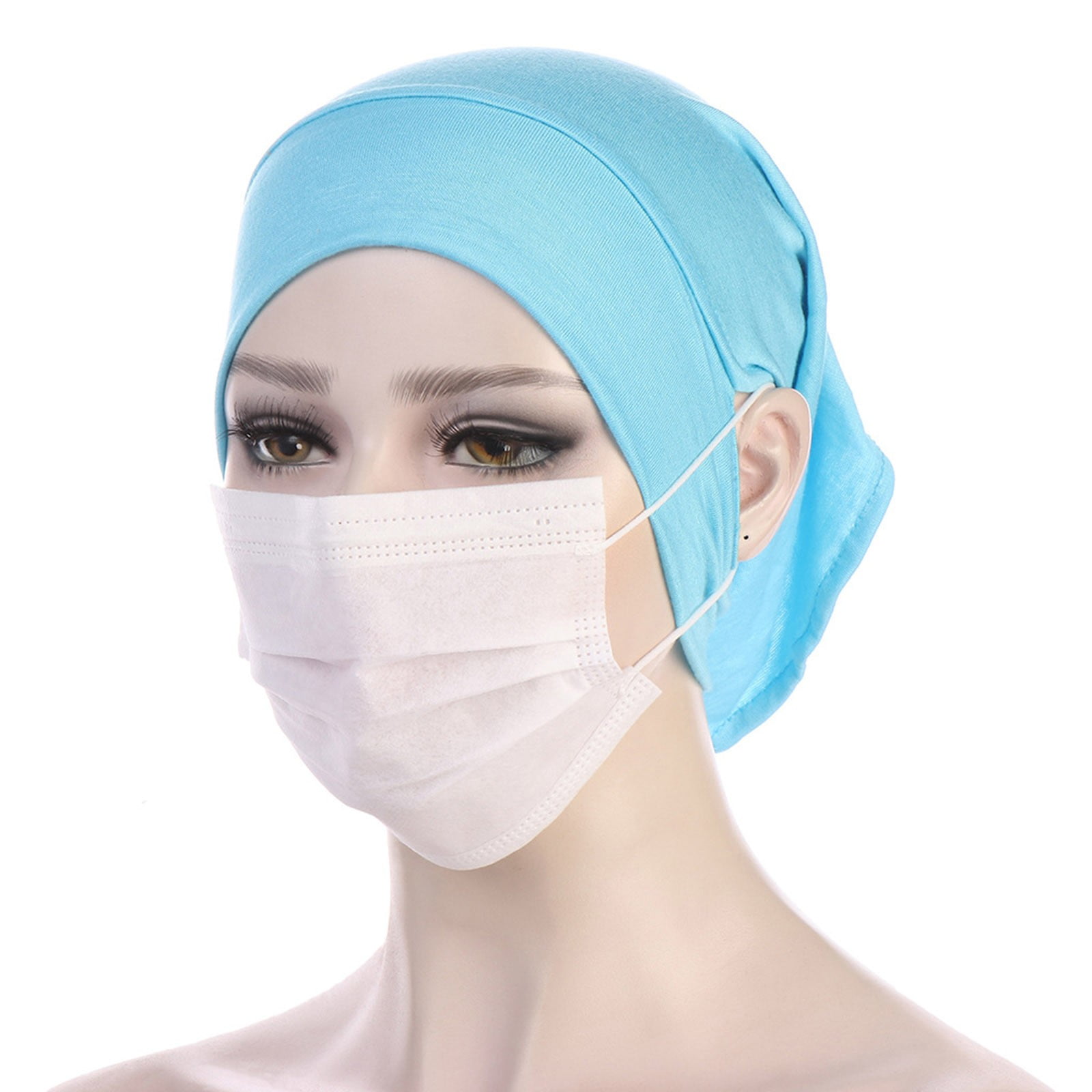 Ajshakl Hats For Men, Muslim Hijab Undercap With Ear Hole Underscarf ...