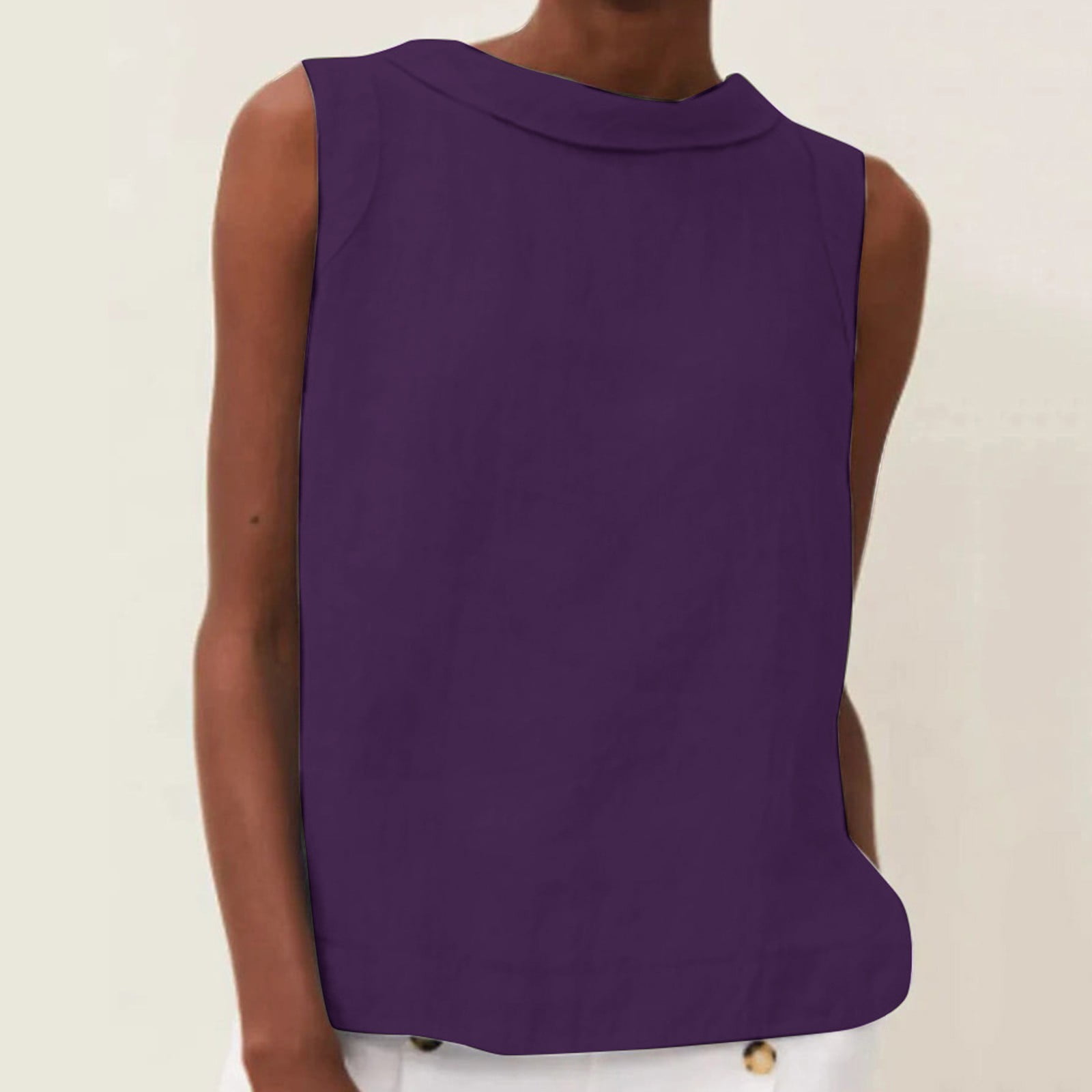 Ajshakl Purple Crew Neck Casual Womens Tops, Lace Collision Color Long ...
