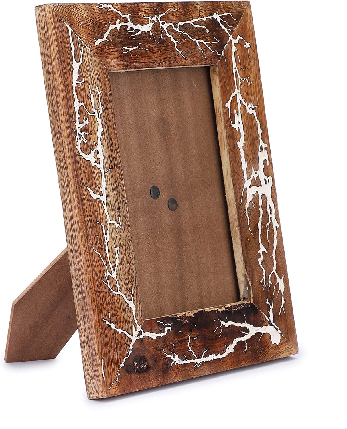 Ajuny Handcrafted Wooded Photo Picture Frame for Table Top Display and ...