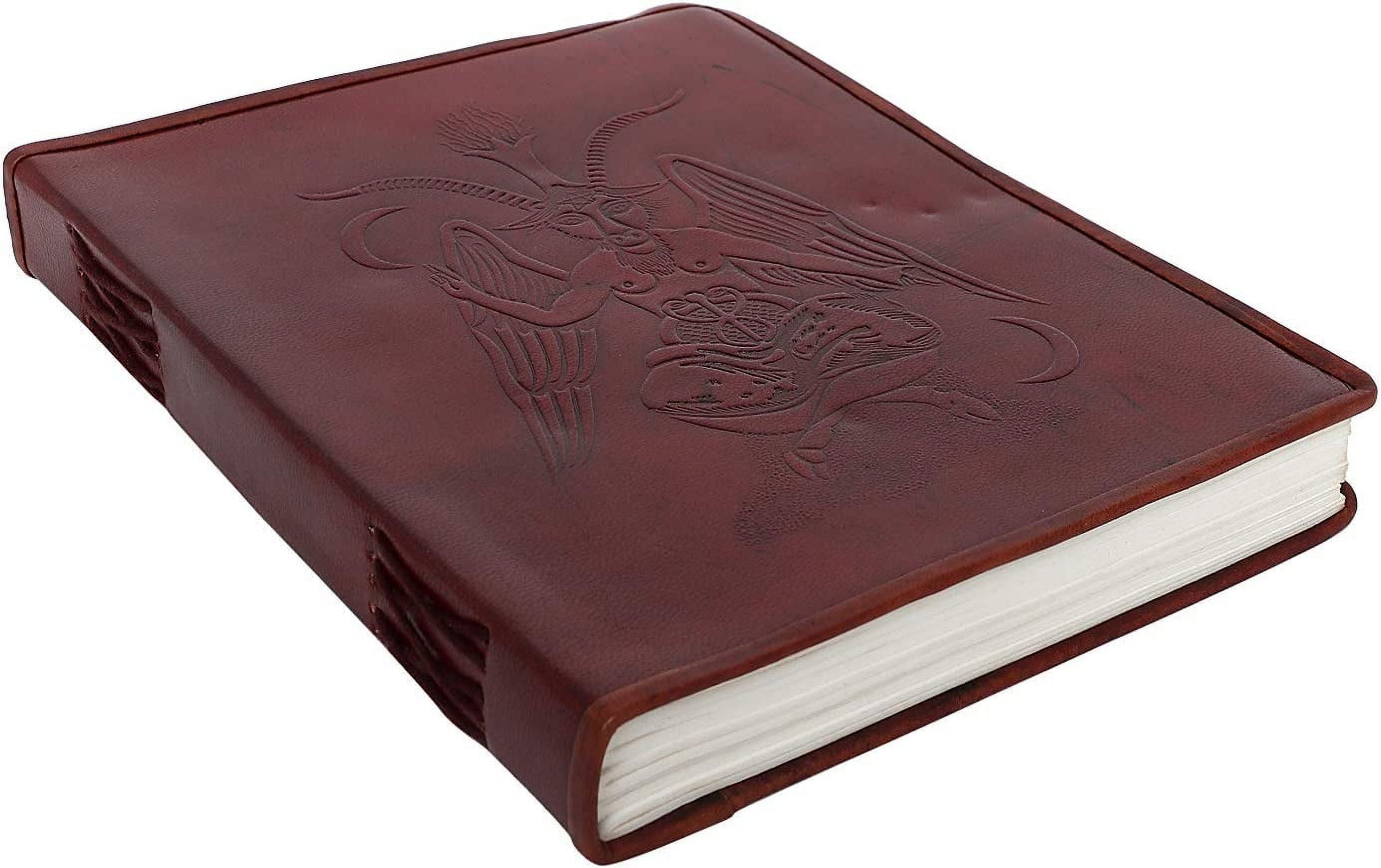 Ajuny Leather Journal Diary Brown Handmade Paper Writing Notebook 200 ...