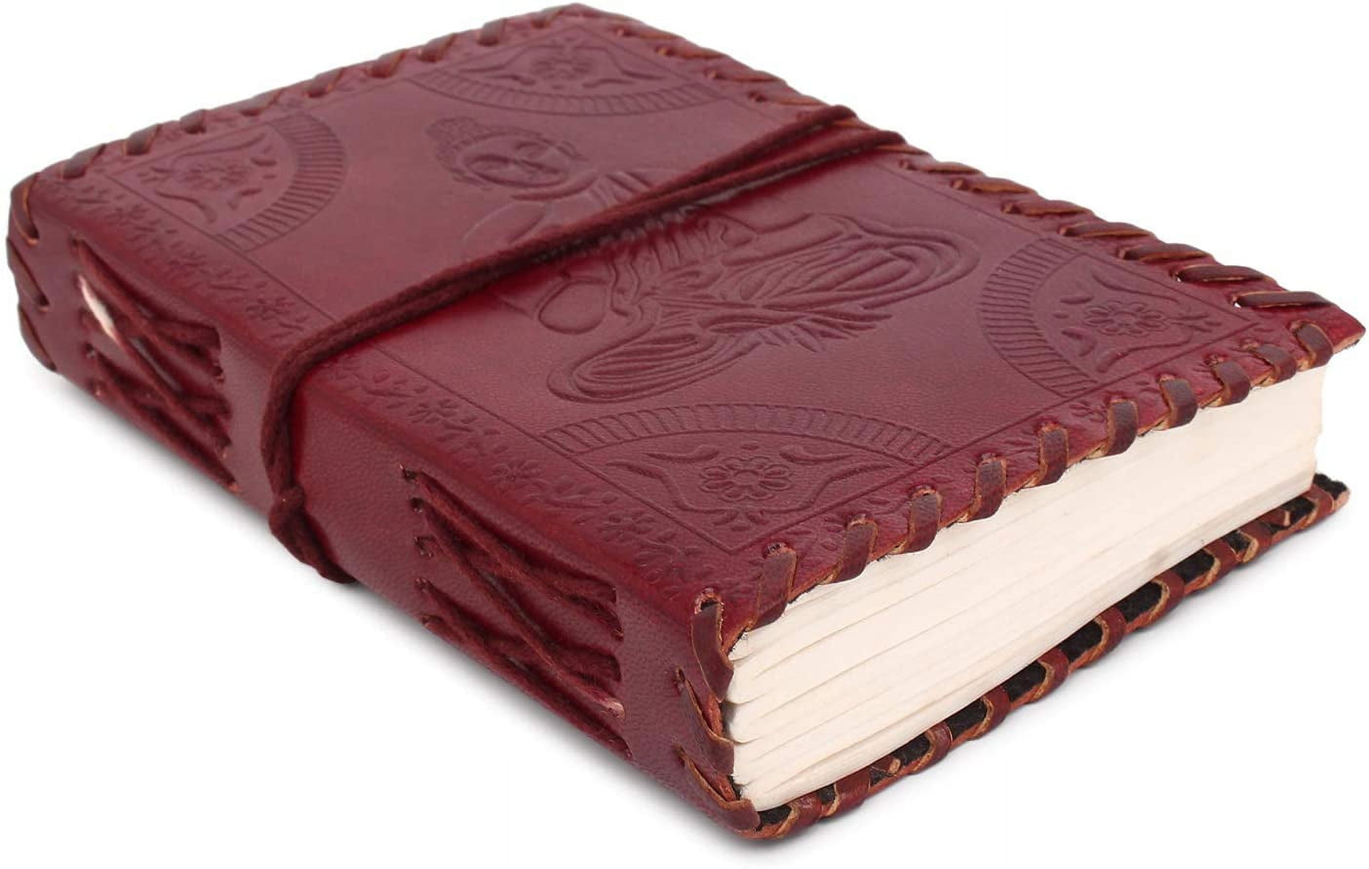 Ajuny Leather Journal Diary Notebook Handmade 200 Unline Pages Travel ...