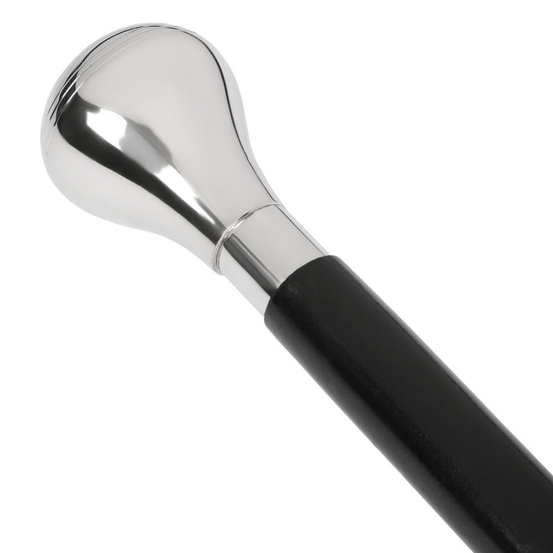 Ajuny Wooden Walking Sticks Canes Decorative Black Folding Chrome Knob ...
