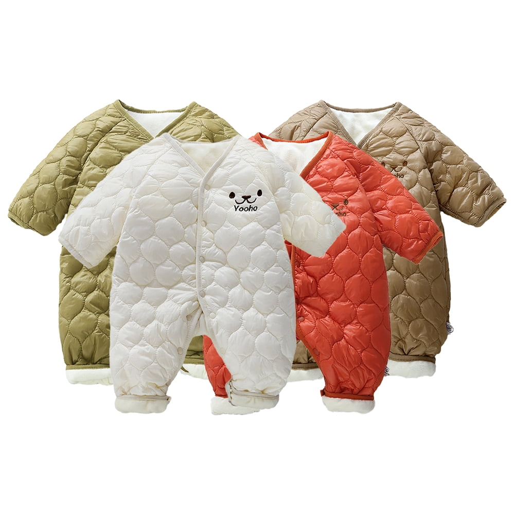 Ajziojiro Baby Girls Boys Cotton Jumpsuit Snowsuit Newborn Fall Winter ...