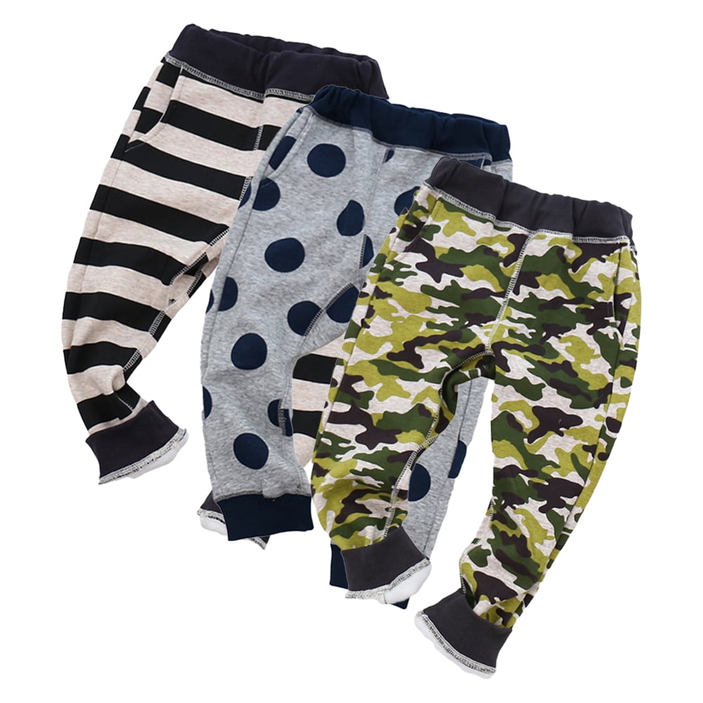 Ajziojiro Kids Toddler Boys Stretch Warm Pants Baby Boys Fleece Lined ...