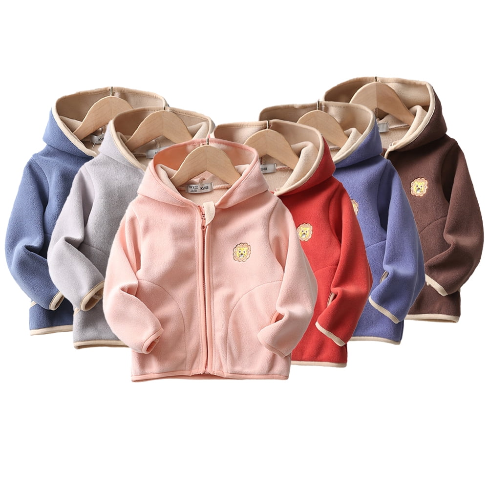 Ajziojiro Toddler Kids Boys Girls Cartoon Fleece Jacket Fall Winter ...
