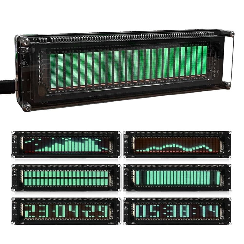 Ak2515 Pro Audio Spectrum Analyzer, Vfd Display Music Sound Visualizer 3.5mm Aux - Walmart.com