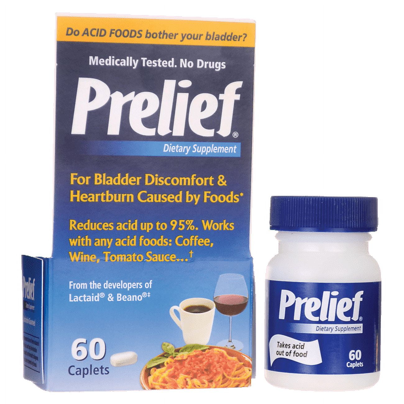 Prelief Acid Reducer Dietary Supplement Caplets, 60 Ct - Walmart.com