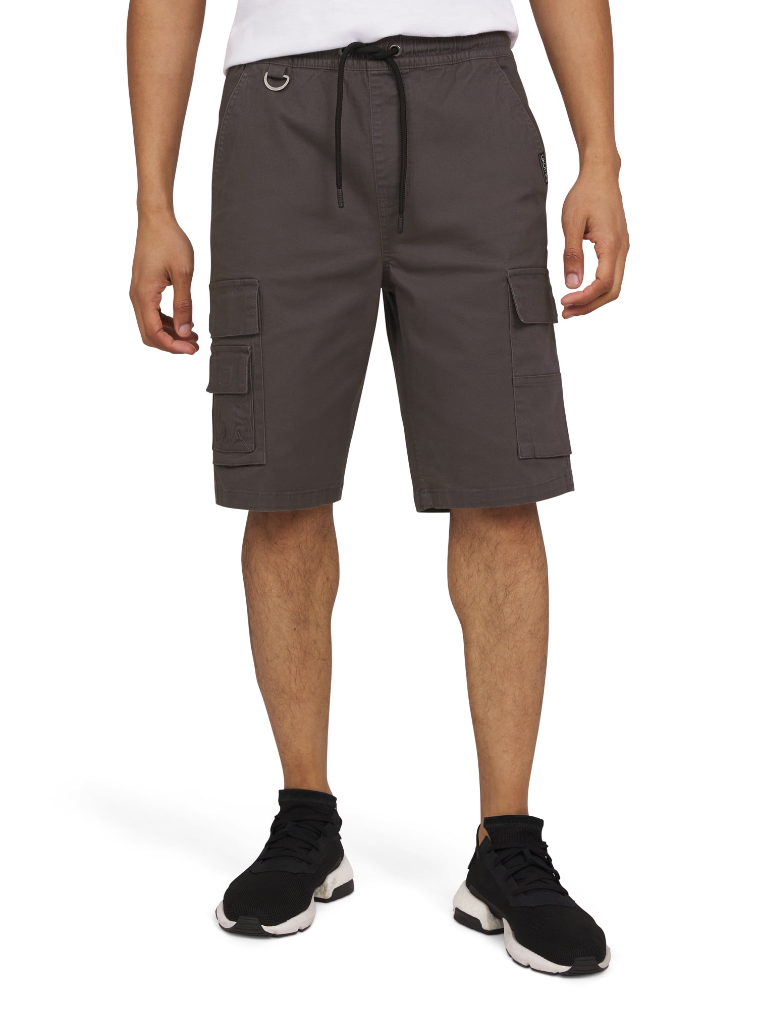 Akademiks Men's Stretch Cotton Twill Pull-On Shorts with Pockets, Sizes ...