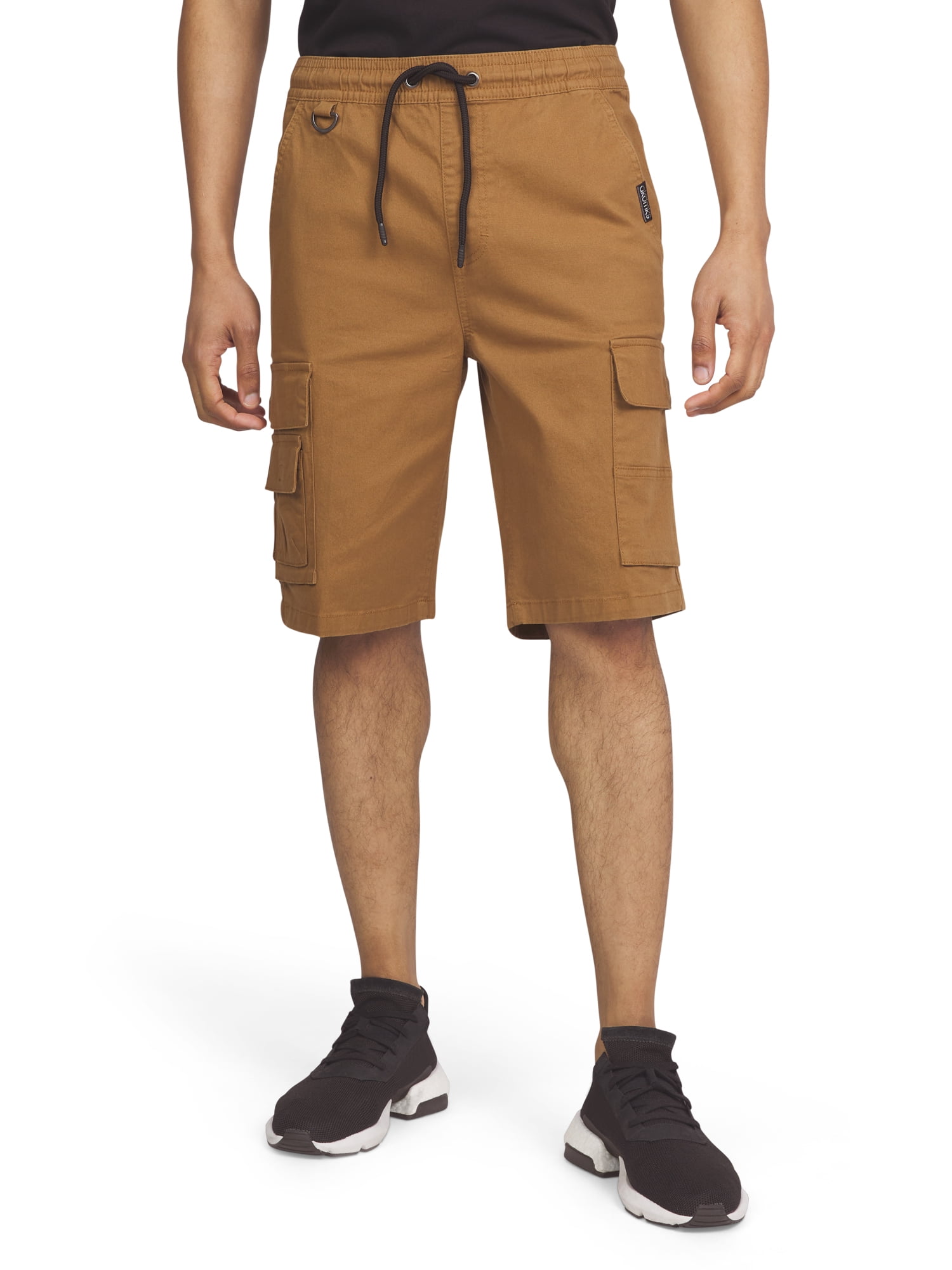Akademiks Men's Stretch Cotton Twill Pull-On Shorts with Pockets, Sizes ...