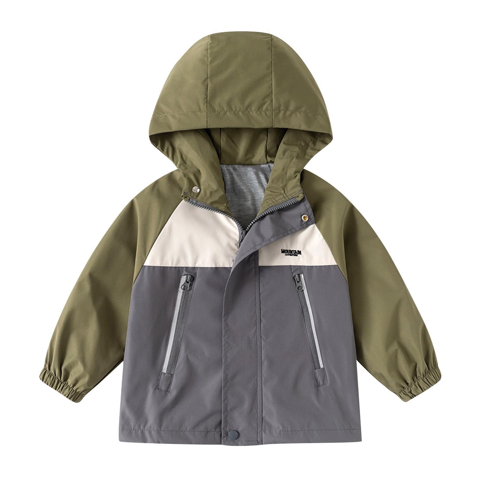 Akafmk Boys Rain Jackets,Boys Waterproof with Hood Lightweight Raincoat ...
