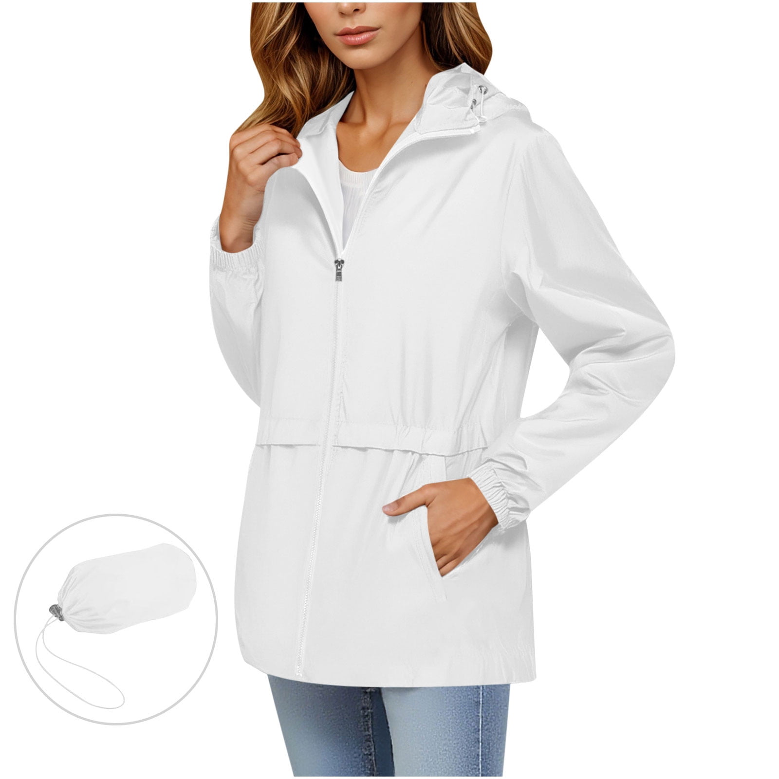 Akafmk Fall/Winter Women's Waterproof Hiking Jacket,Plus Size Womens ...
