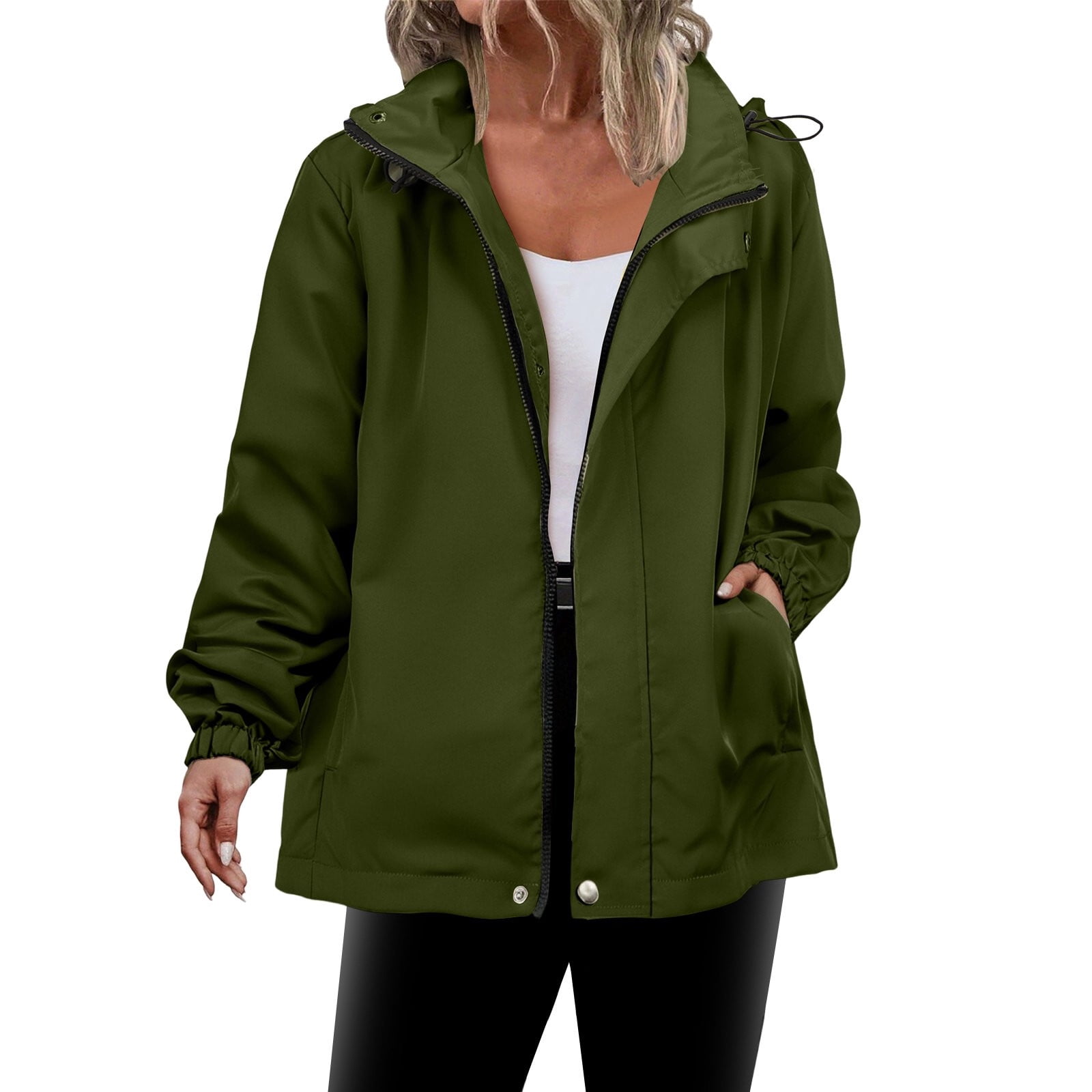 Akafmk Fall/Winter Women's Waterproof Hiking Jacket,Plus Size Womens ...