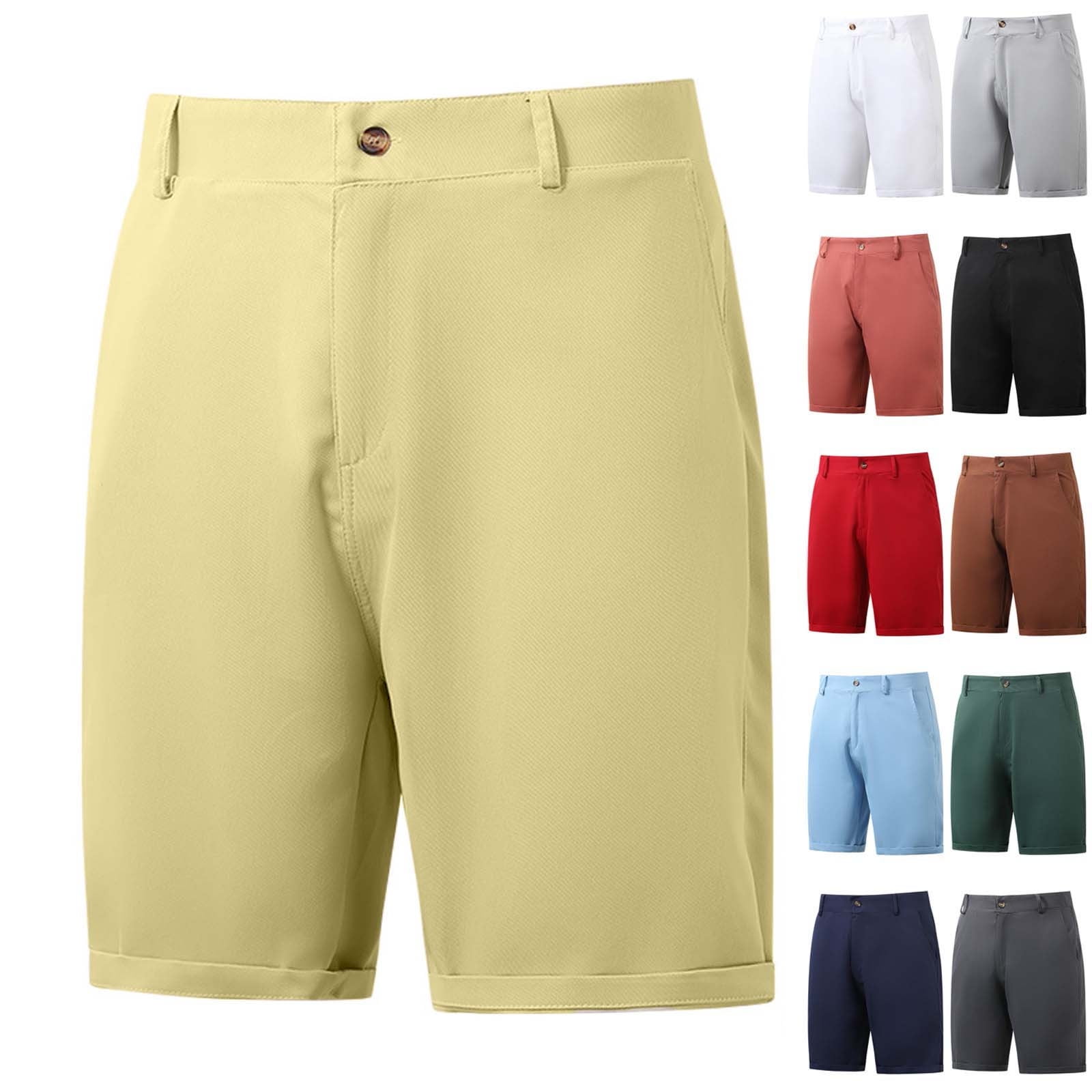 Akafmk Mens Athletic Shorts Fashion Elastic Waist Straight Leg ...