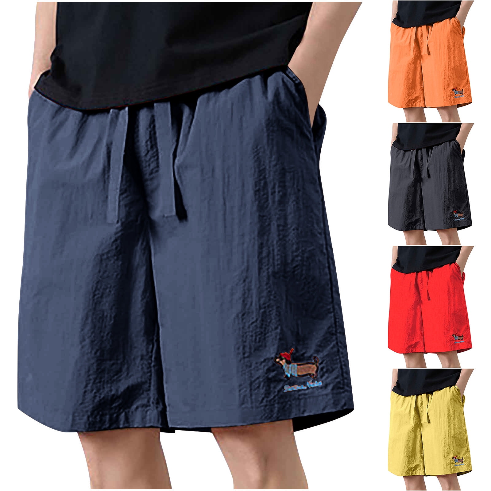 Akafmk Mens Athletic Shorts Summer Fashion Casual Loose Straight Leg ...