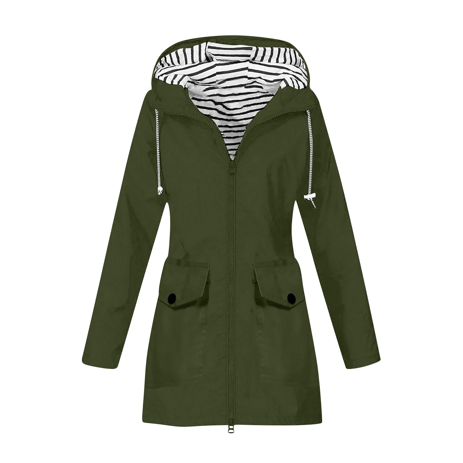 Akafmk Plus Size Womens Rain Jackets,Women Waterproof with Hood ...