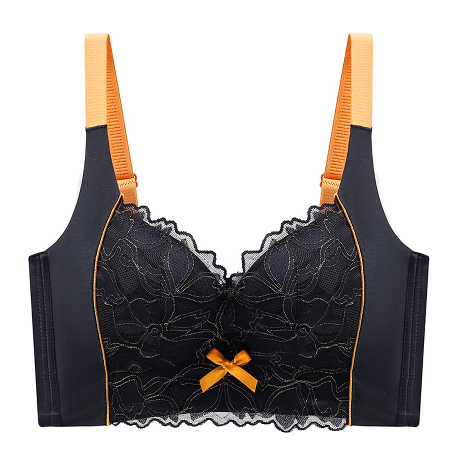Akafmk Push Up Bra for Women,Wireless Seamless Lace Bra,Comfortable ...