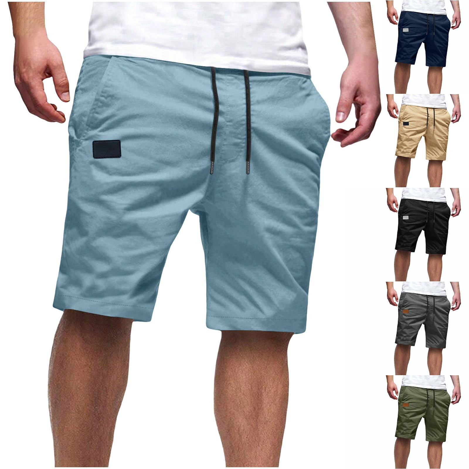 Akafmk Summer Cargo Shorts for Men Casual Work Shorts Relaxed Loose ...