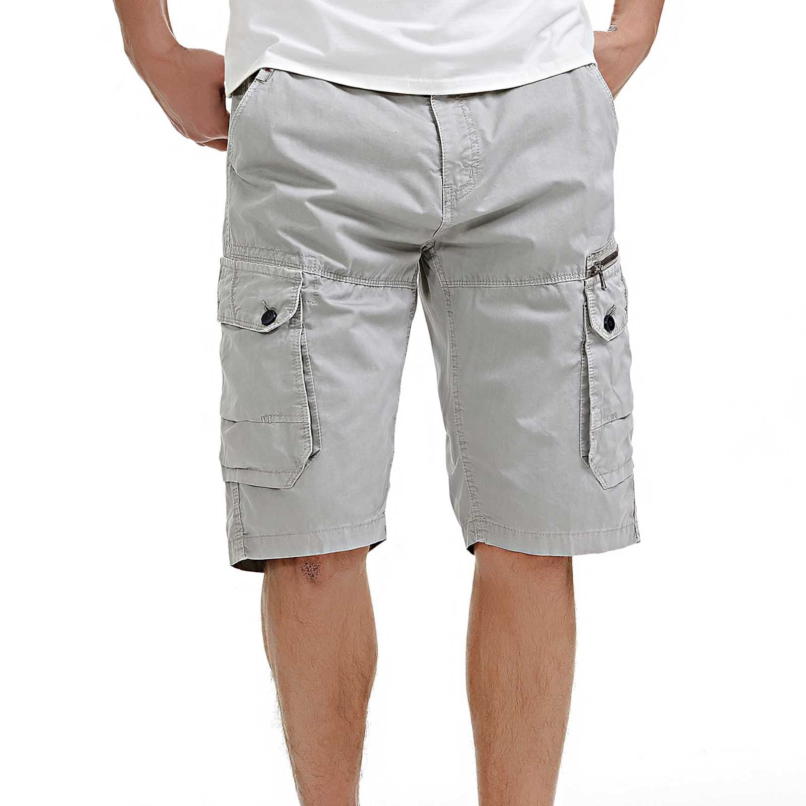 Akafmk Summer Cargo Shorts for Men Casual Work Shorts Relaxed Loose ...