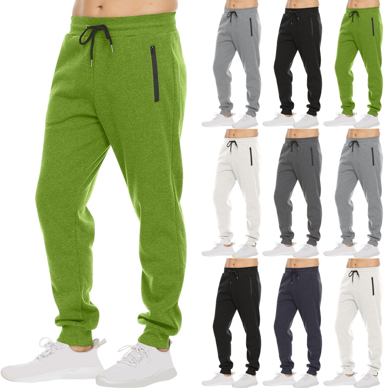 Akafmk Summer Mens Sweatpants Baggy Drawstring Athletic Jogger Pants ...