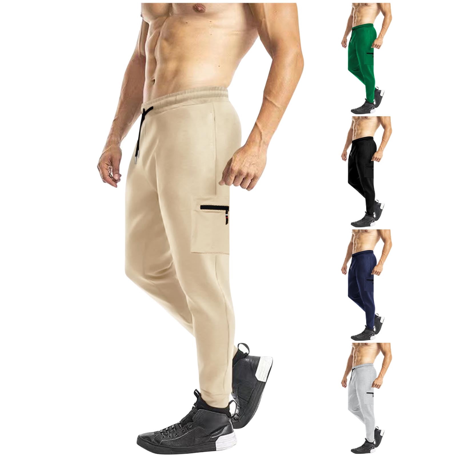 Akafmk Summer Mens Sweatpants Baggy Drawstring Athletic Jogger Pants ...