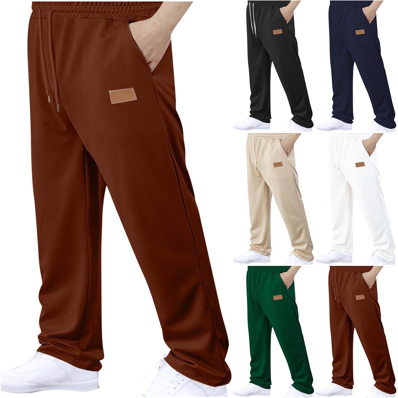 Akafmk Summer Mens Sweatpants Baggy Drawstring Athletic Jogger Pants ...