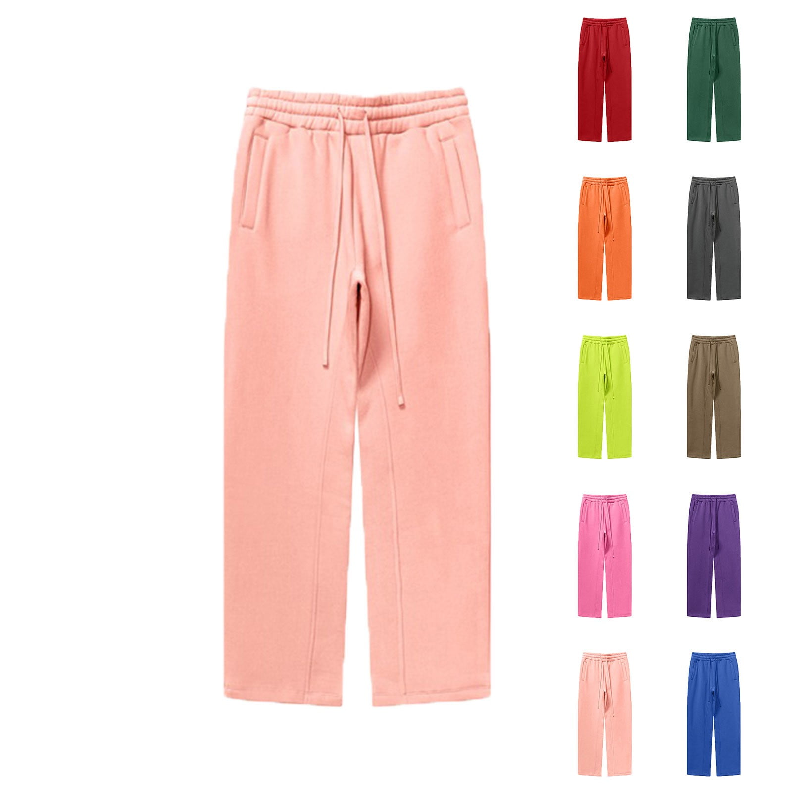 Akafmk Summer Mens Sweatpants Baggy Drawstring Athletic Jogger Pants ...
