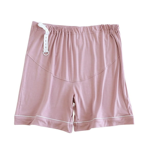 Akafmk Women's Maternity Shorts,Womens Solid Color Maternity Loose High ...