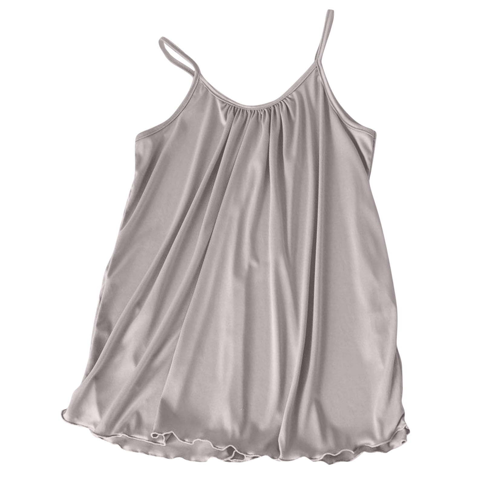 Akafmk Women's Sleeveless Cami Pajama Tops,Women's Cotton Sleepwear T ...