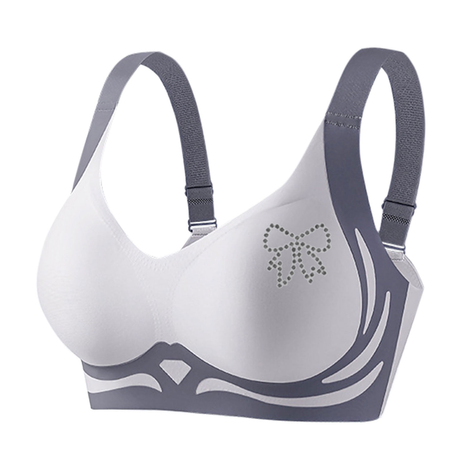 Akafmk Women's Sports Bra,High Support Wireless Bra for Yoga,No Show ...